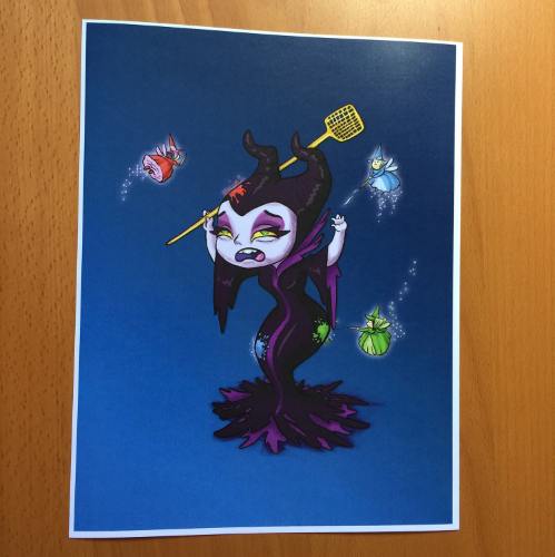 how to draw chibi maleficent